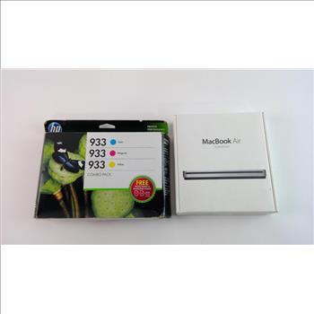 Apple Macbook Air Superdrive And HP Printer Ink | Property Room