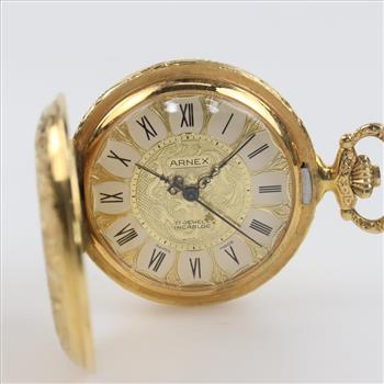 Arnex Time Co. 10kt GP Pocket Watch | Property Room