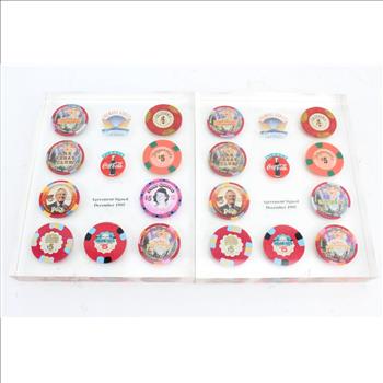 Assorted 5 Dollar Vegas Chip Collection In 2 Parts | Property Room