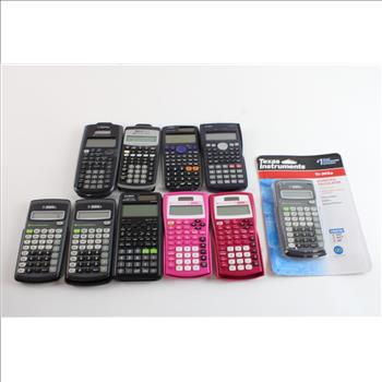 Assorted Calculator Lot, 10 Pieces | Property Room