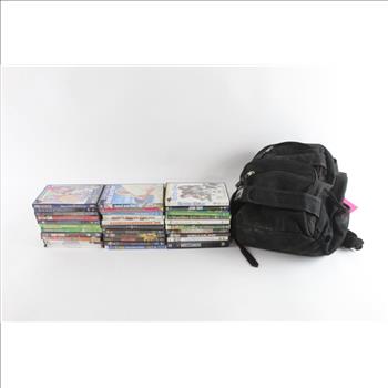 Assorted DVD Movies, 20+ Pieces In Backpack | Property Room