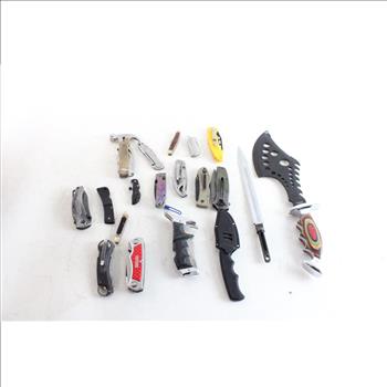 Assorted Knives & Pocketknives, 20+ Pieces | Property Room