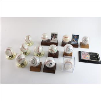 Assorted Signed Baseballs & Displays, 8+ Pieces | Property Room