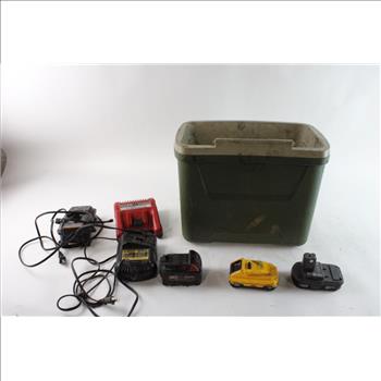 Assorted Tool Batteries & Chargers, 6 Pieces | Property Room