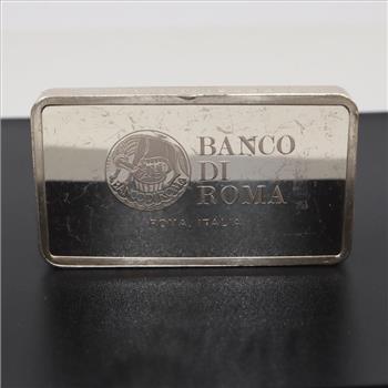 Banco Di Roma Italia Proof Silver 1000 Grain Bar | Property Room