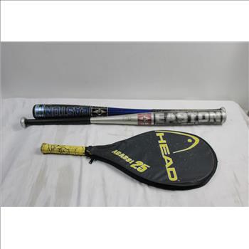 Baseball Bats Tennis Racket And More , 9 Pieces | Property Room