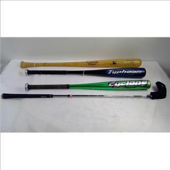 Bats And Golf Club Lot, 4 Pieces | Property Room