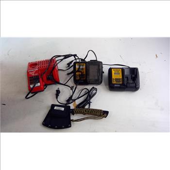 Battery Chargers And Hatchet | Property Room