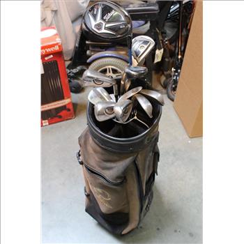 Belding Bushwhacker Golf Bag With Clubs, 13 Pieces | Property Room