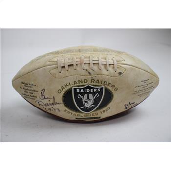 Ben Davidson Autographed Oakland Raiders Commemorative Football ...