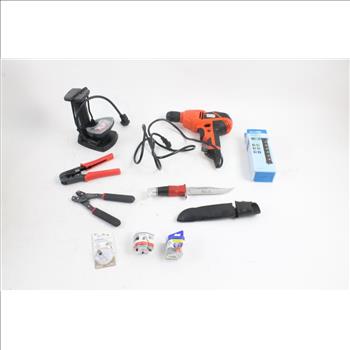 Black & Decker Drill, Buck 100 Year Knife And More, 10+ Pieces ...
