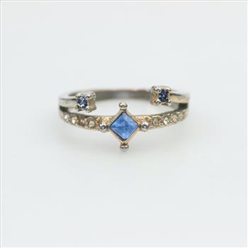 Blue And Clear Stone Fashion Ring | Property Room