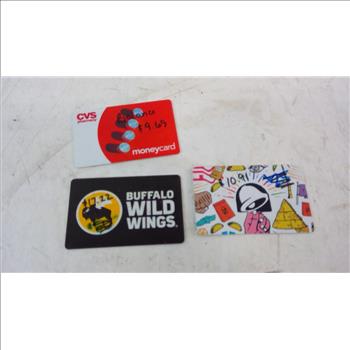 Buffalo Wild Wings Gift Card And More 3 Pieces | Property Room