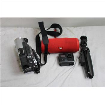 Bulk Lot JBL Speaker, E99 Drone, Eken 4k, Hitachi Videocamera ...