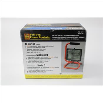 Bull Dog Power Products 500 Watt Portable Qartz Halogen Worklight ...