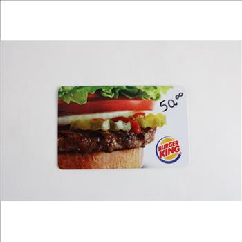 Burger King Gift Card, $50.00 | Property Room