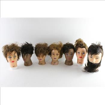 Burmax Mannequin Heads, 7 Pieces | Property Room