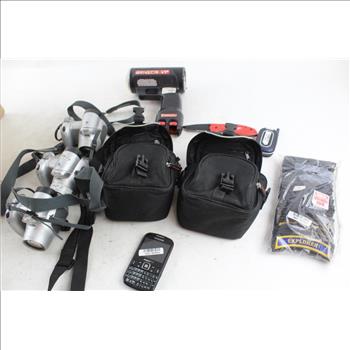 Cameras, Phones, Explorer Badges, Genesis Vp, Camera Bags: 10 Items ...