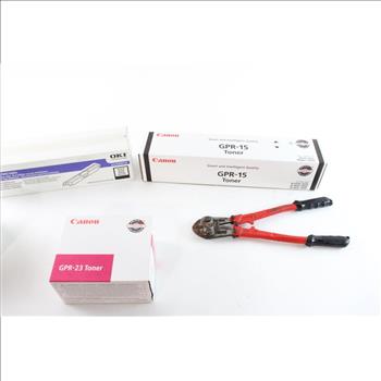 Canon Toner Cartridges, Boltcutters & More, 6+ Pieces | Property Room