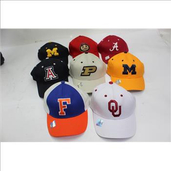Captivating Headgear College Caps, 8 Pieces | Property Room