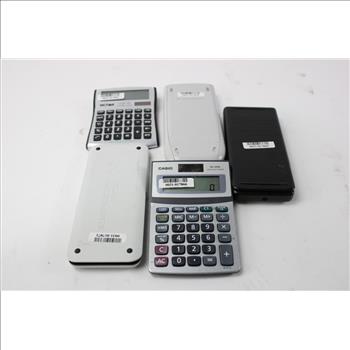 Casio And Texas Instruments Calculators 5 Pieces | Property Room