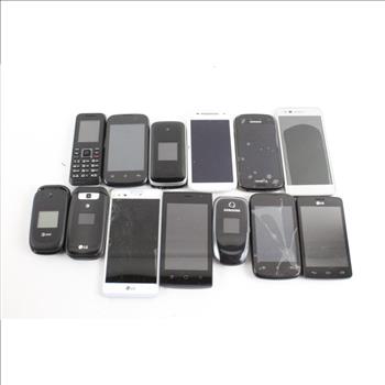 Cell Phone Bulk Lot, 13 Pieces, Sold For Parts | Property Room