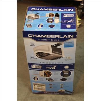 Chamberlain HD920EV Battery Backup Whisper Drive Garage Door Opener ...