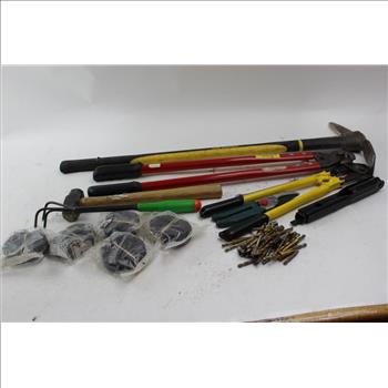 Collins Axe Pick Axe, Stanley Bolt Cutter And More 20+ Pieces ...
