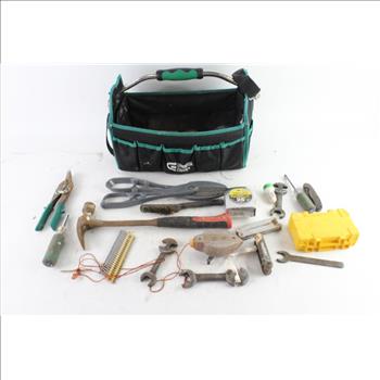 Commercial Electric Tool Bag With Tools, 5+ Pieces | Property Room