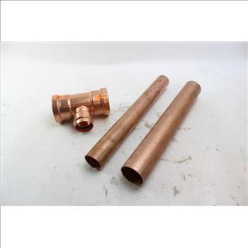 Copper Tubes, Fittings, Joints; 15+ Pieces | Property Room