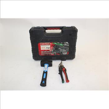 Craftsman Mechanics Tool Set, Milwaukee Pliers, & AJ Tools 3lb Mallet ...