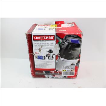 Craftsman Variable Speed Plunge Base Router With Interactive Digital ...