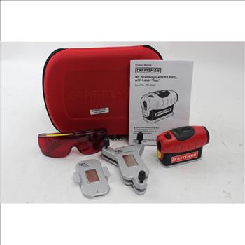 Craftsmans 90 Degree Scrolling Laser Level With Laser Trac | Property Room