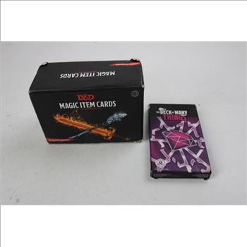 D&D, Magic Item Cards, The Deck Of Many Things Trading Cards And Dice ...