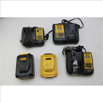 DeWalt 18V Max Batteries And DeWalt 18V Max Charger: 5 Items | Property ...
