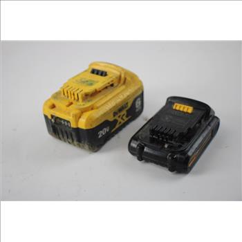 DeWalt 20V Battery Packs, 2 Pieces, DCB201/DCB206 | Property Room