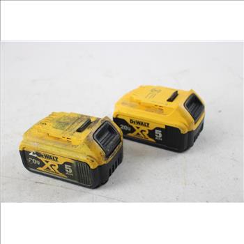 DeWalt 20v Battery Packs, 2 Pieces, DCB205 | Property Room