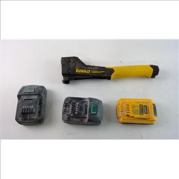 DeWalt Hammer Tacker And Tool Batteries, 4 Pieces | Property Room