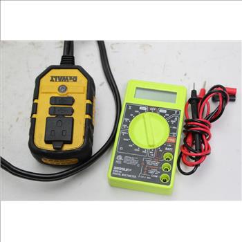Dewalt Power Inverter, Aiiosun Digital Multimeter, 2 Pieces | Property Room