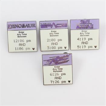 Disney Fastpass Hidden Mickey Pins, 4 Pieces | Property Room