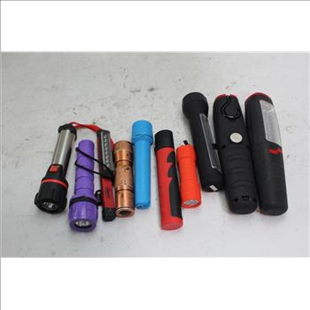 Dorcy, Larry, & More Assorted Flashlights; 5+ Pieces | Property Room