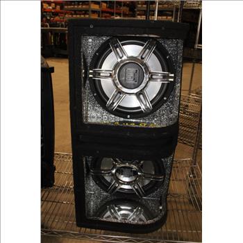 Dual Subwoofers With Box, 2 Pieces | Property Room