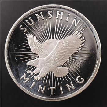 Fine Silver Sunshine Minting 1 Troy Oz Round | Property Room