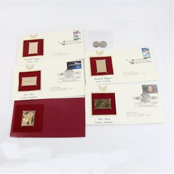 First Day Foil Stamps And Foreign Coins, 7+ Items | Property Room