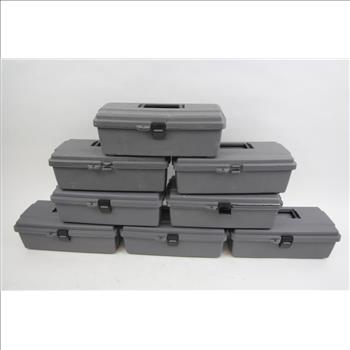 Flambeau Products PLastic Toolboxes, 9 Pieces | Property Room