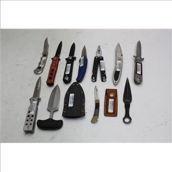 Folding , Fixed Blade, And Multi-tool Knives Bulk Lot 11 Pieces ...