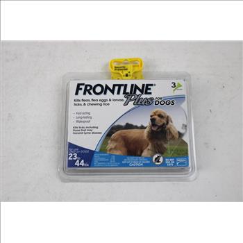 Frontline Plus For Dogs 23-44lbs 3 Does - Sealed Package | Property Room