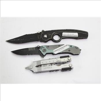 Frost, Humvee Folding Blade Knives, Gerber Multi-tool 3 Pieces ...