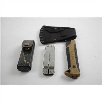 Gerber And Leatherman Axe And Multitool, 2 Pieces | Property Room