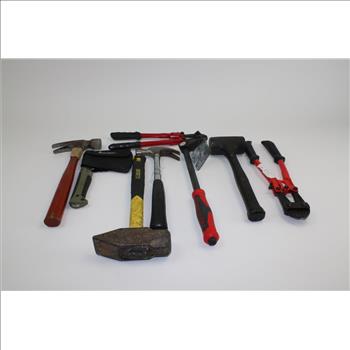 Gerber Hatchet, Bolt Cutters, Assorted Hammers, & More; 7+ Pieces ...